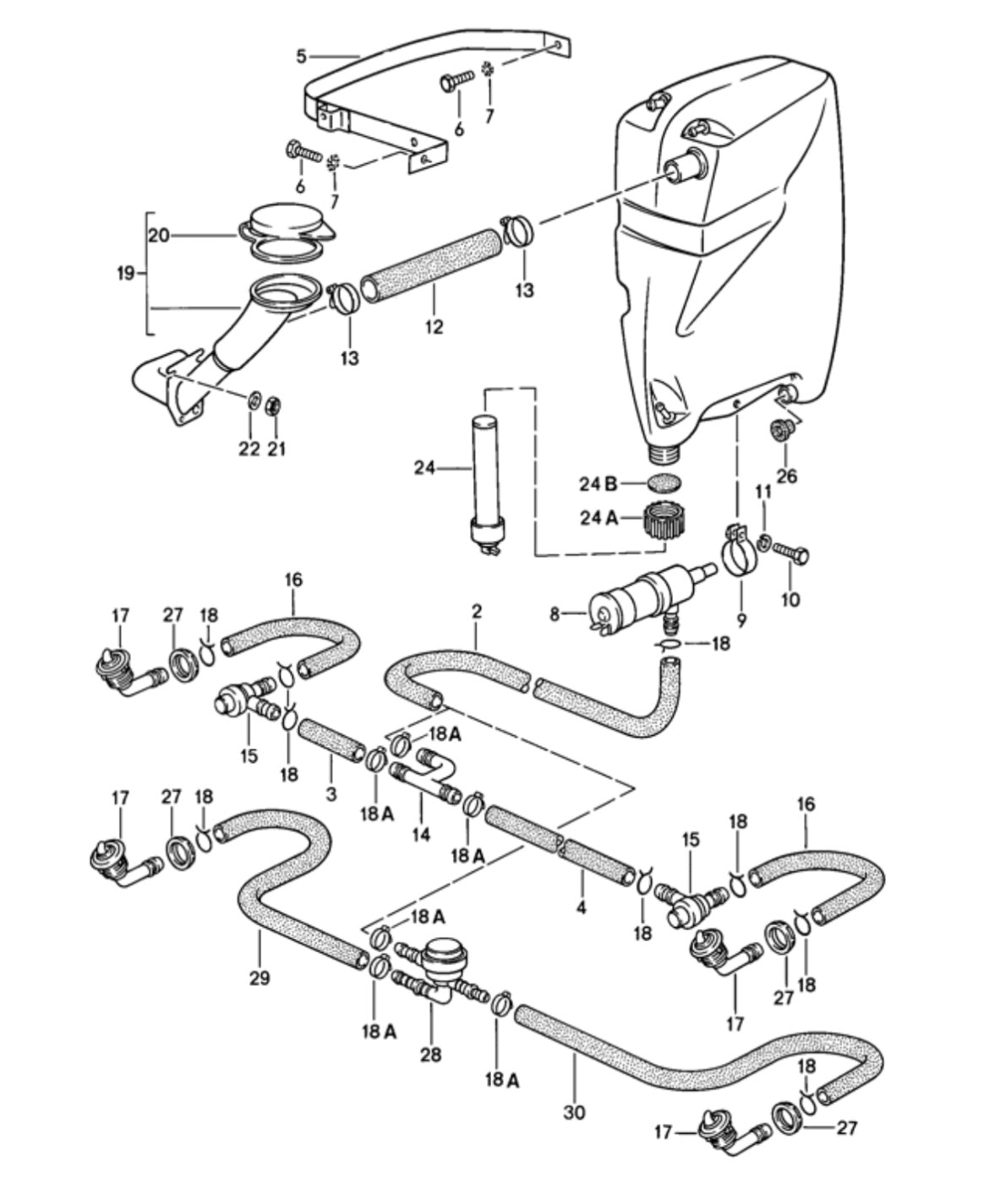 928 Headlight Washer System – 928 Porsche Parts