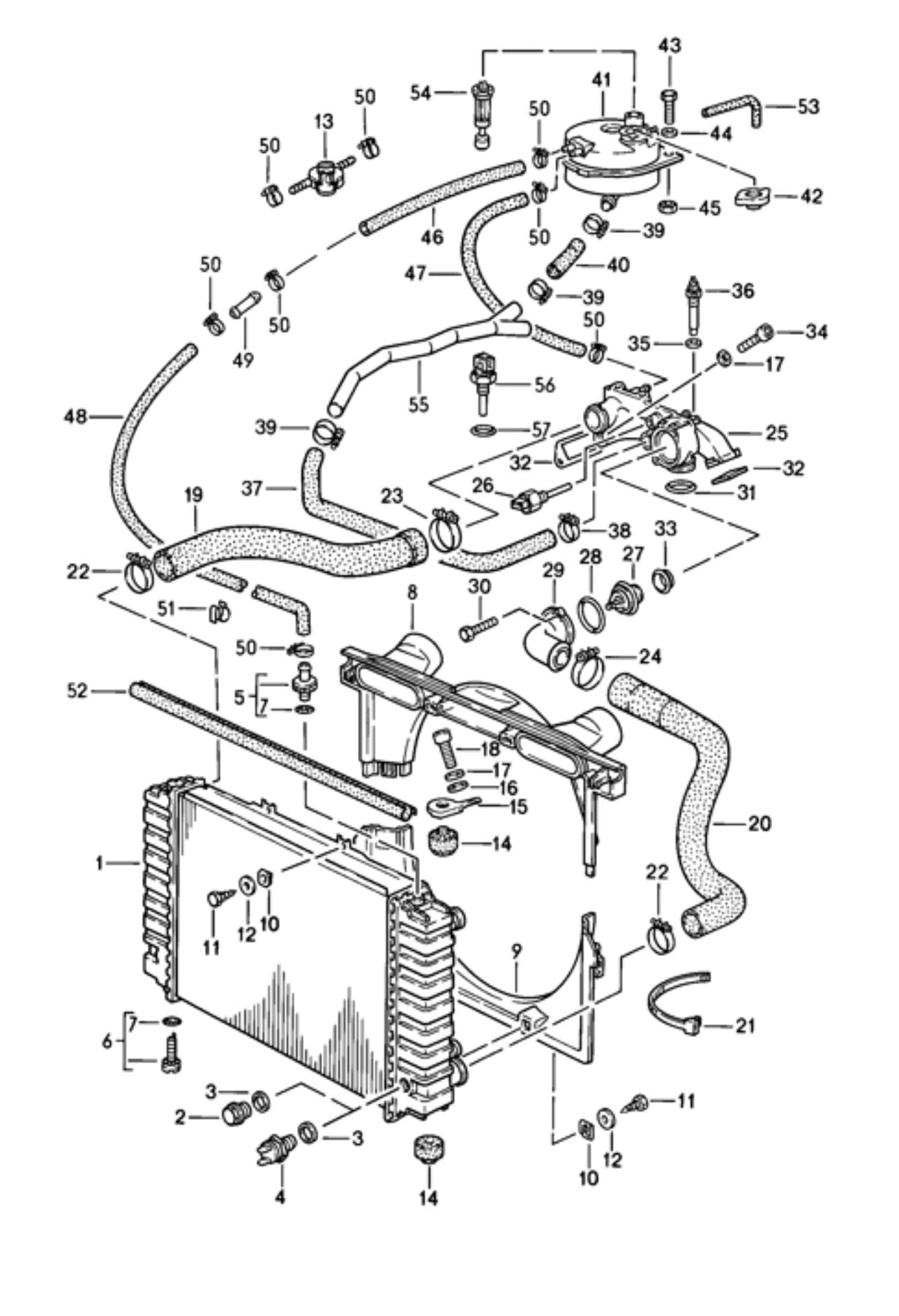 928 Cooling System Components 16V – 928 Porsche Parts
